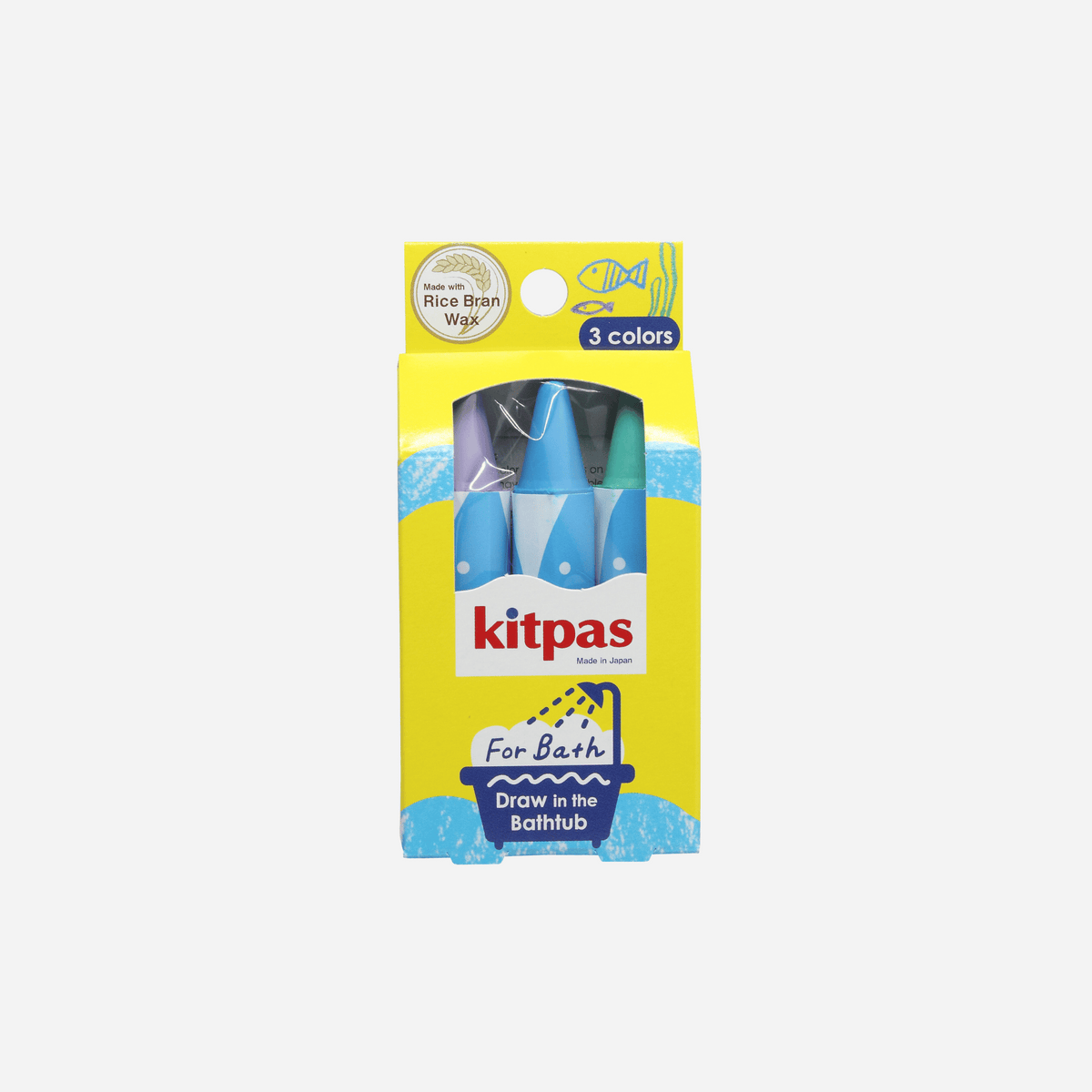 Kitpas - Rice Wax Bath Crayons - 3 Colors Fish – Dearly