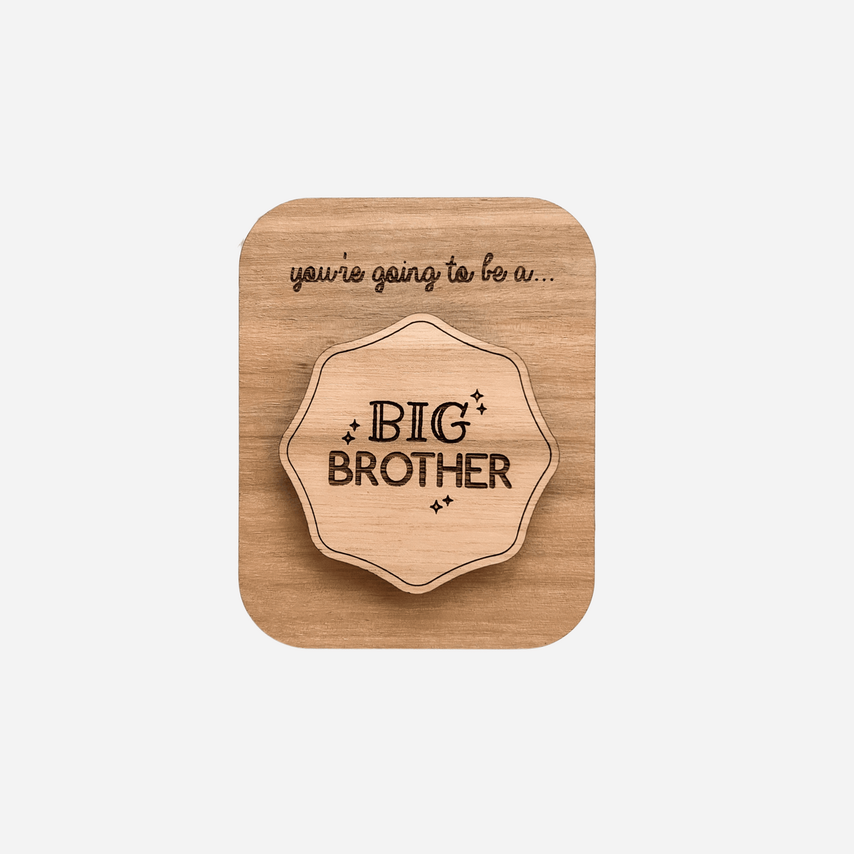 Little Rabbit Lane - Big Brother Badge Card – Dearly