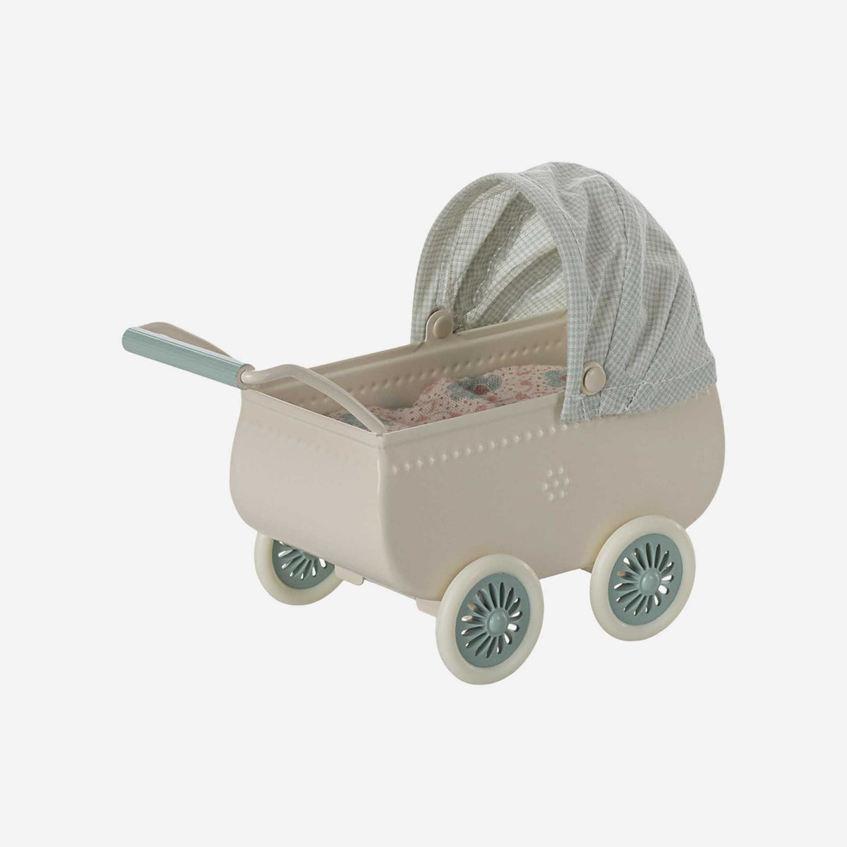 Maileg - Pram with Baby Mouse - Mint – Dearly
