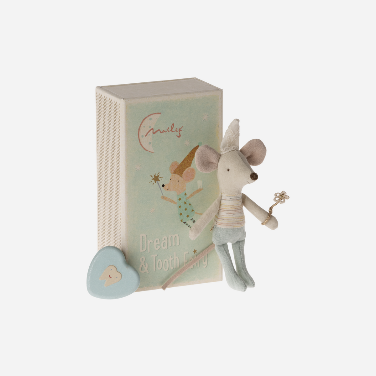 Maileg - Tooth Fairy Mouse, Little Brother in Match Box – Dearly
