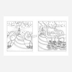 shooting star coloring book maria trolle