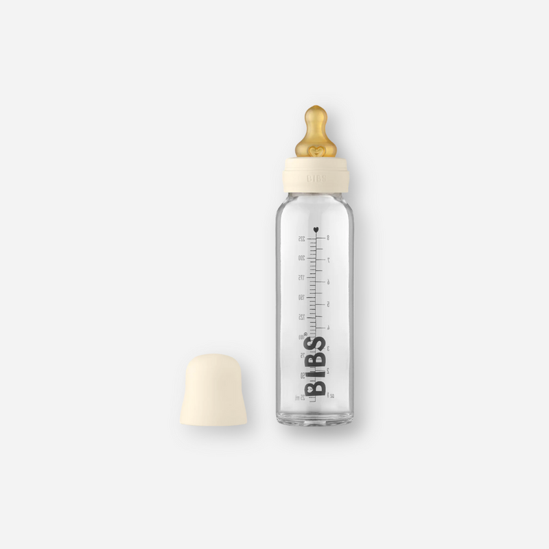 BIBS Glass Baby Bottle Complete Set 225ml - Ivory – Dearly